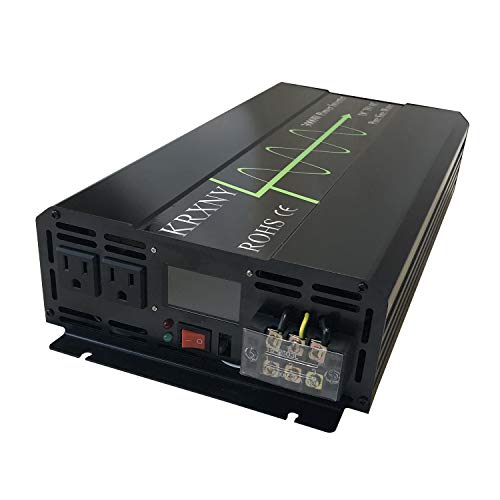 KRXNY 2000W High Efficiency Pure Sine Wave Power Inverter Converter 48V DC to 120V AC 60HZ for Off Grid Solar System
