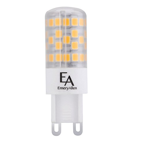 Emery Allen EA-G9-4.5W-001-309F-D 4.5W Bi-Pin Base Dimmable LED Light Bulb, 4-Pack