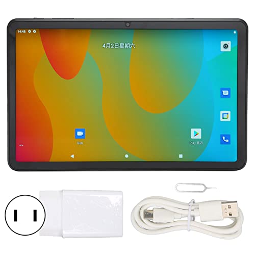 LBEC 10.4 HD Tablet, Tablet PC Resolution 2000x1200 5G2.4G Dual Band Octa Core 8GB RAM 1300:1 Contrast Ratio for Gaming 11 for Video (US Plug)