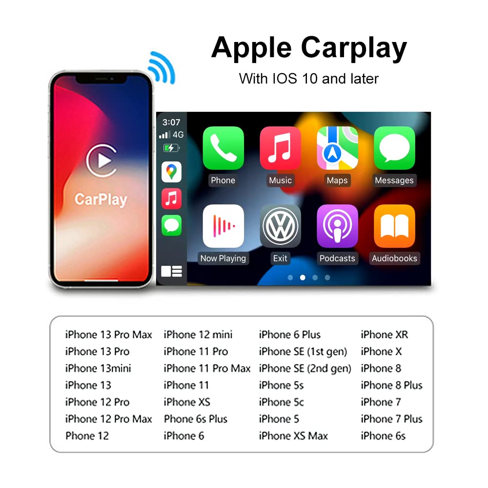 OneCarStereo Android Auto Wireless Adapter Dongle, Wired to Wireless for OEM Wired Android Auto Cars Model, Easy Plug and Play