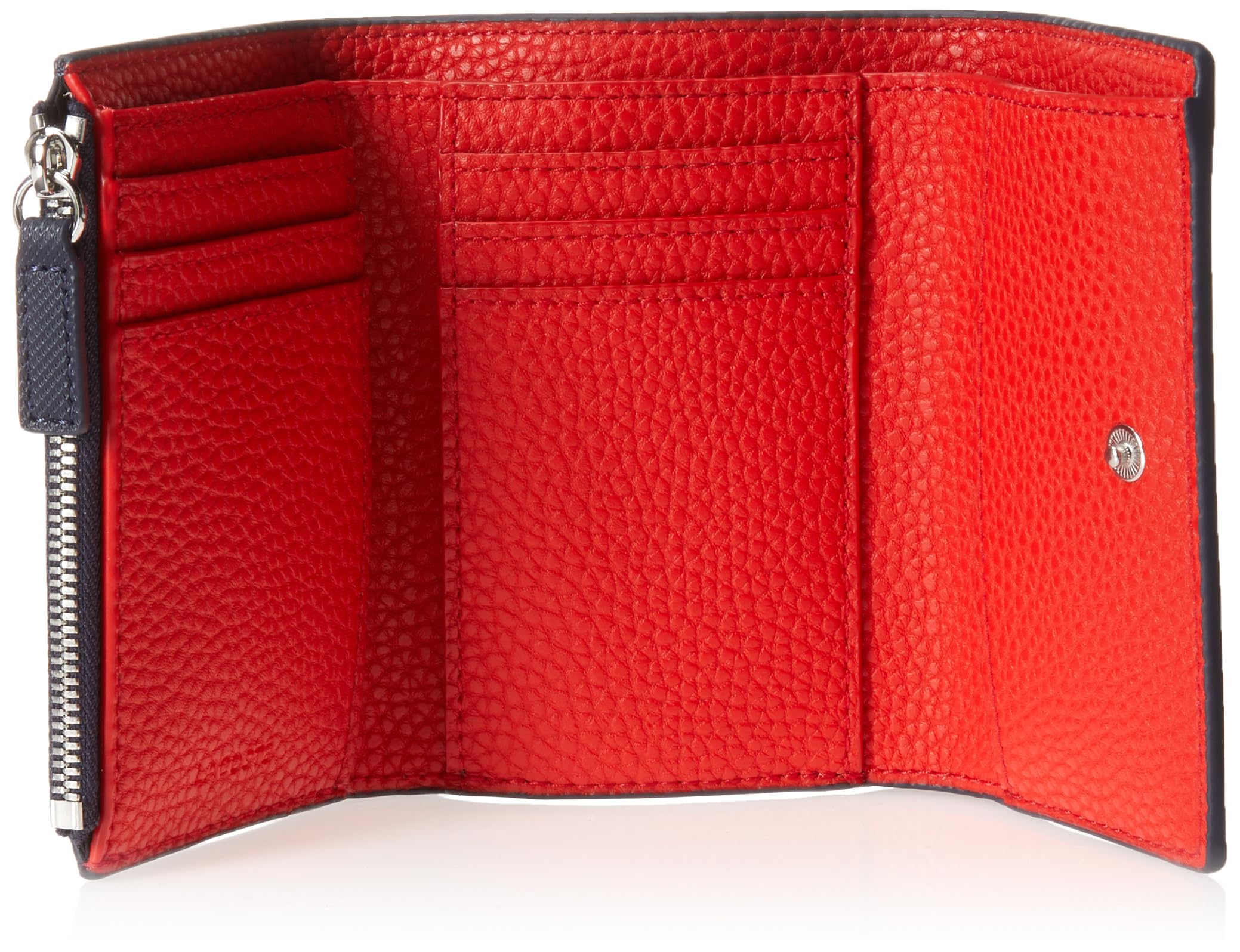 Lacoste Women's Anna Snap Front Wallet, MARINE, ONE SIZE