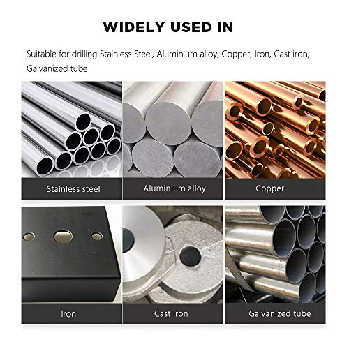 LudoPam 5/32 Inch Cobalt Drill Bit Set, M35 HSS Twist Jobber Length for Hardened Metal, Stainless Steel, Cast Iron, Pack of 10