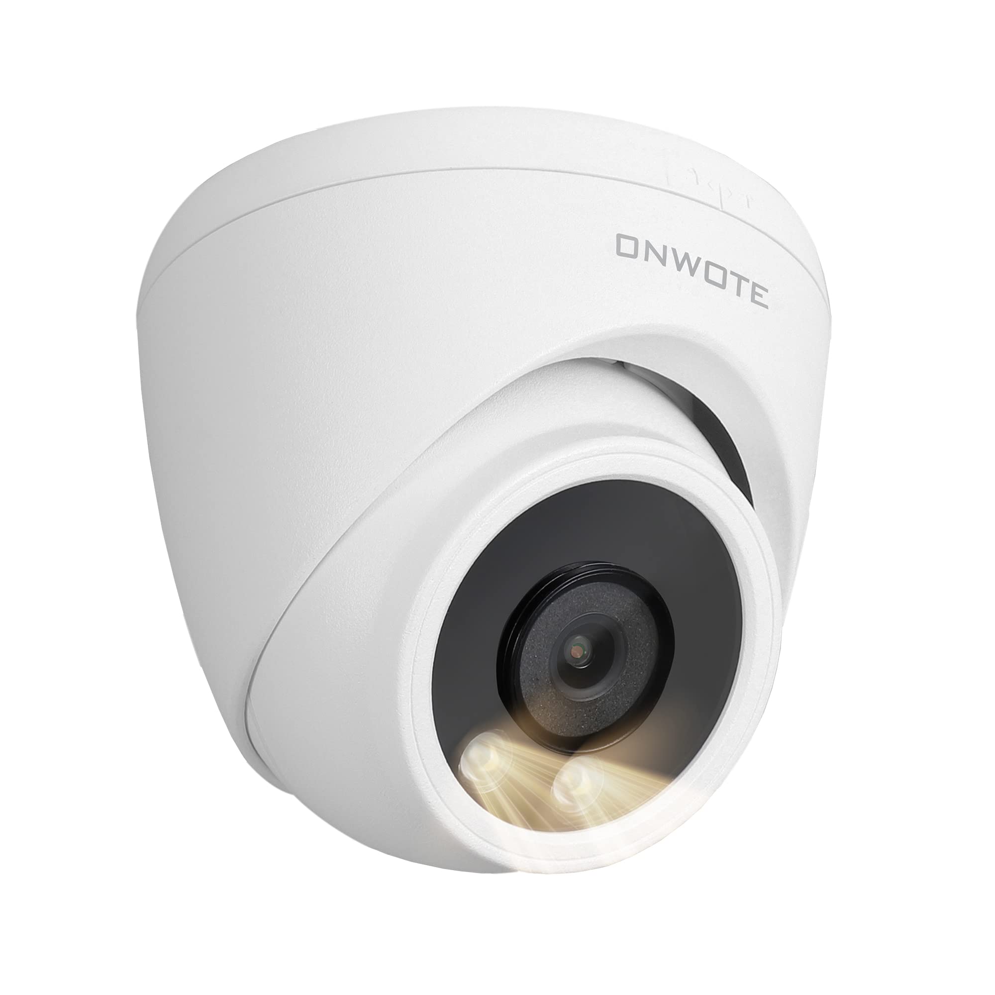 ONWOTE 4K 8MP PoE IP Camera, Smart AI Human Vehicle Detection Activate Bright Spotlights, 128Β° Wide Viewing Angle, Indoor/Outdoor, 100ft IR, Add on Camera