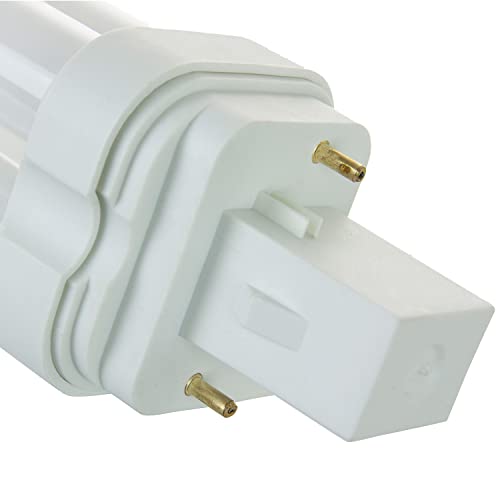 Sunlite FDL28 Fluorescent Quad Tube Plug-in Bulb, 28 Watt, 10,000 Hour Life Span, GX32D-3 Base, 1350 Lumens, for Fluorescent Ceiling Fixtures, Lamps, 5000K Daylight, 1 Pack