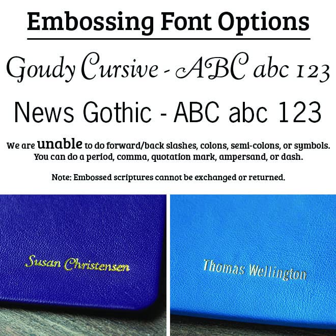 LDS Scriptures Hand-Bound Baby Blue Genuine Leather Triple Combination Fully Customizable with Book of Mormon, Doctrine & Covenants, and Pearl of Great Price Color Scripture Set