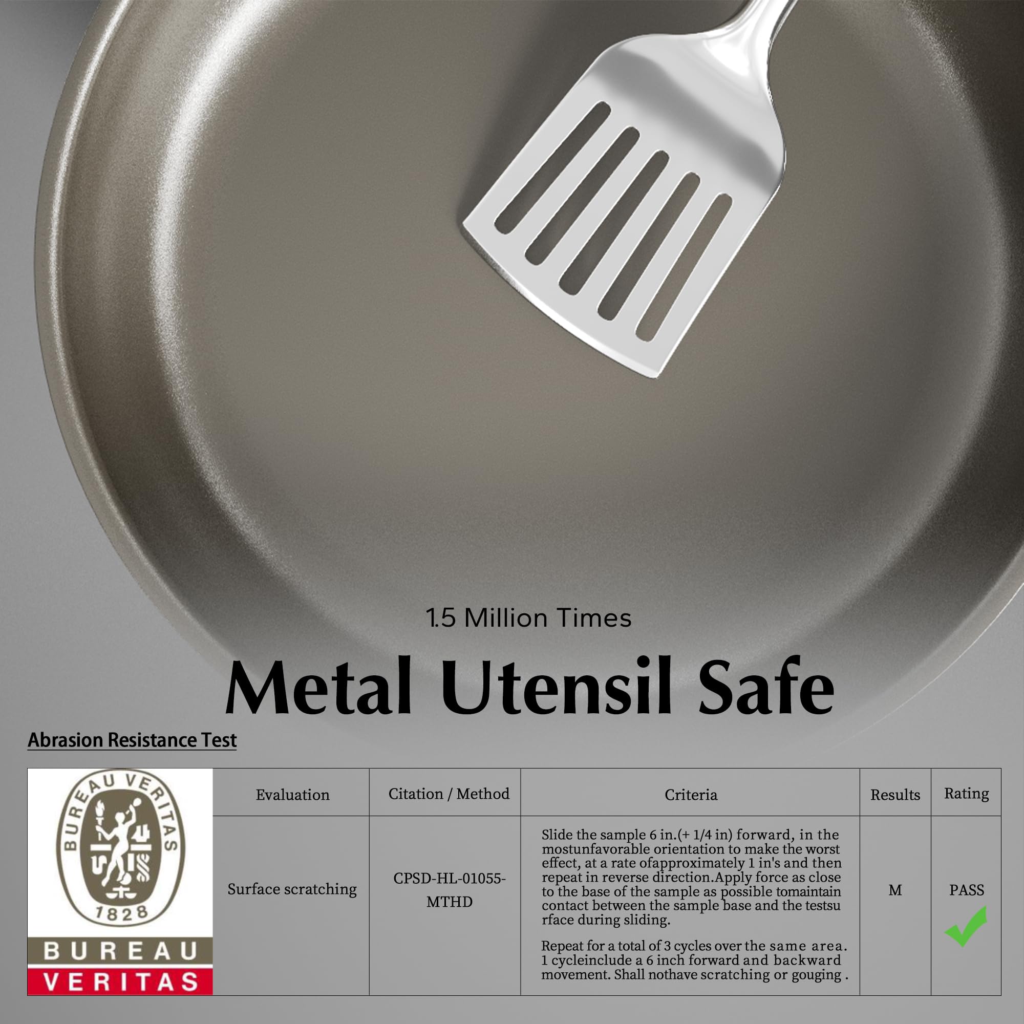 Redchef Nonstick Fry Pan, 11.5 Inch Ceramic Frying Pan, Non Stick Titanium Frying Pan, Stay-Cool Handle, Non Toxic, PFAS PFOA & PTFE Free, Dishwasher & Oven Safe, Compatible with All Cooktops