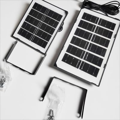 FellDen 8W 6V Solar Panel with 9.84ft/3m Cable, Camera Solar Panel Solar Battery Charger, Solar Panel Battery Charger with DC5521 and SAE Cable