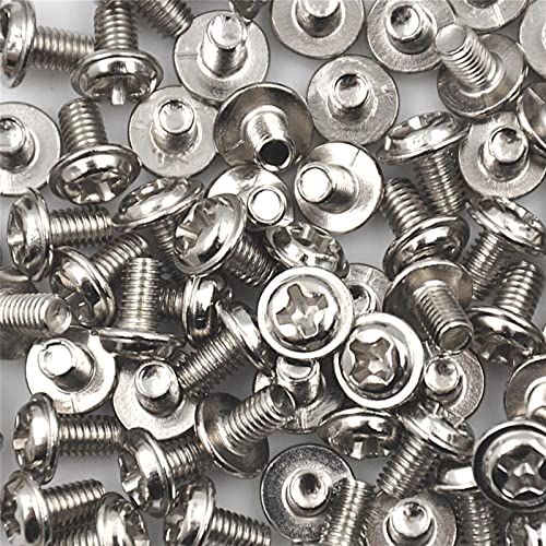 Kigauru Screw 100Pcs M3 Screw M3X5 5mm Case Hard Drive Precision 6/32" Hex Screws for Computer Floppy Motherboard 7mm
