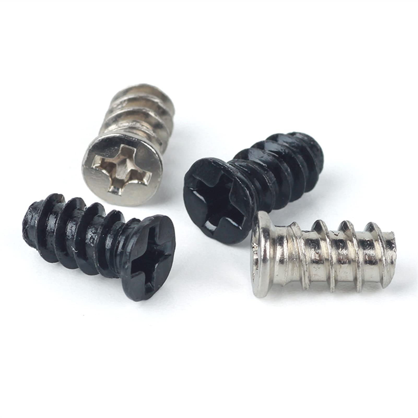 Kigauru Screw 30Pcs M5*8mm M5*10mm M5*12mm KB Computer PC Case Cooling Fan Mount Screw Heat Dissipation Screws Fixer (Color : Black, Size : M5x8mm 30pcs)