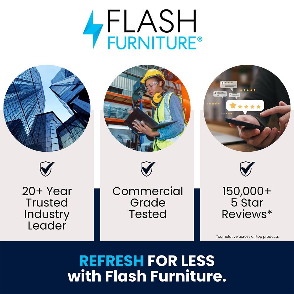 Flash Furniture Jeffrey Commercial Grade 30" Round Black Metal Indoor-Outdoor Table