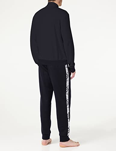 Emporio Armani Men's Iconic Terry Sweater and Trouser Set, Marine, X-Large
