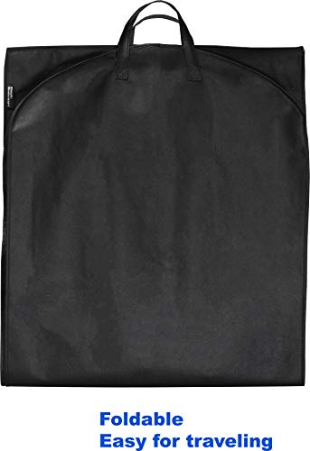 Simplehousware 54-Inch Heavy Duty Garment Bag w/Pocket for Suits, Tuxedos, Dresses, Coats