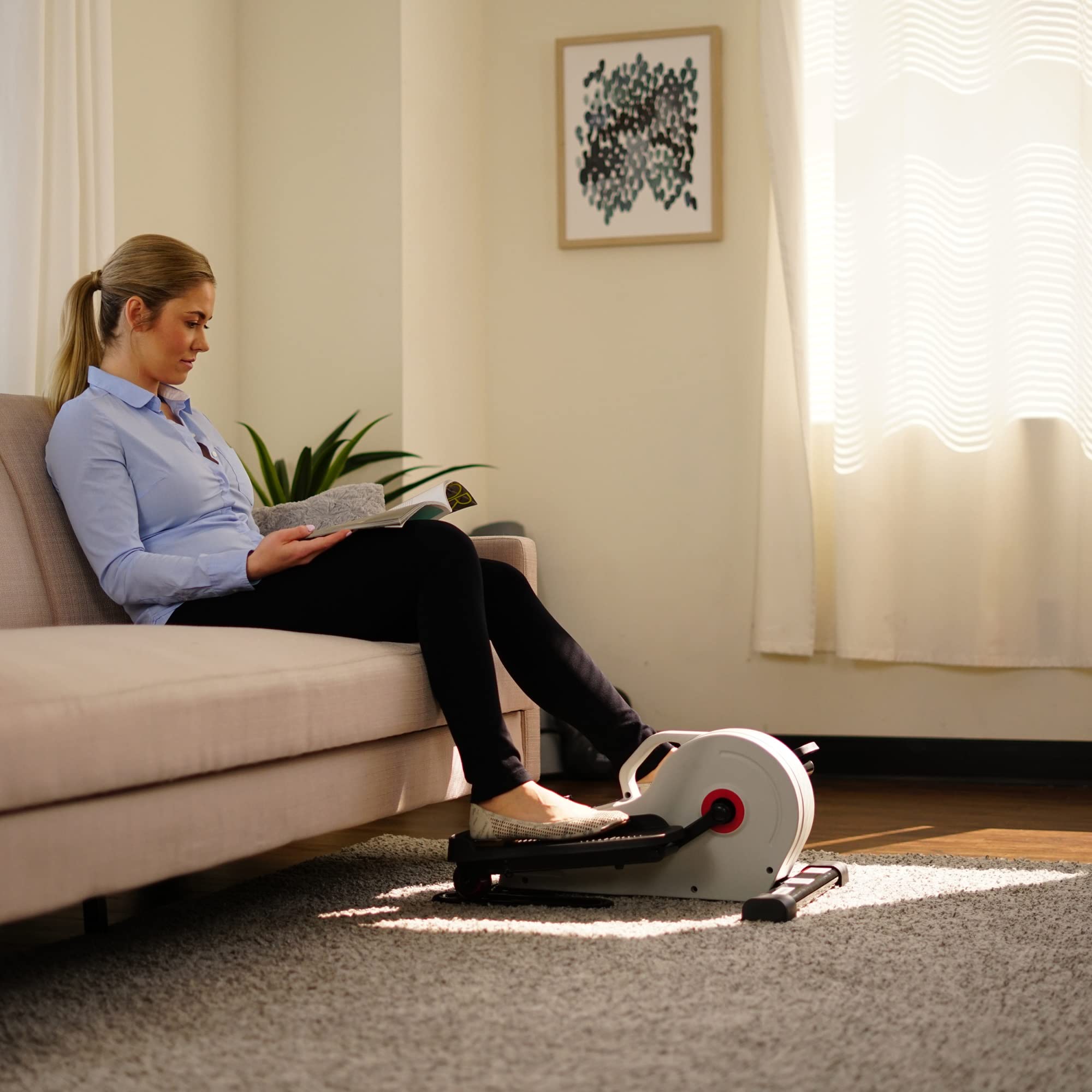 JABURU Magnetic Under Desk Elliptical Peddler Exerciser