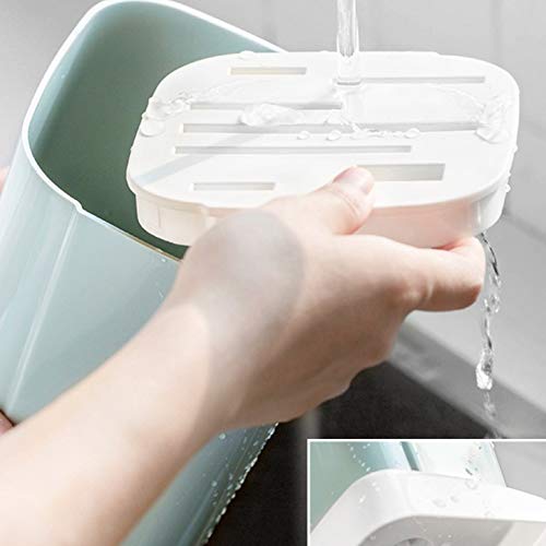 JHHDP Home Tableware Knife Block 7 Different Slot Multifunction Plastic Knife Stand Holder for Knives Kitchen Accessories (Color : E)