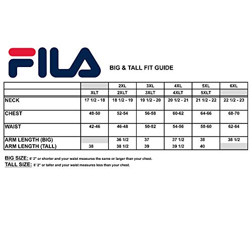 Fila Big and Tall Muscle Shirts for Men - Mens Tank Top, Workout Gym Tanks Red