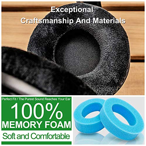 Replacement Ear Pads Compatible with DT770, DT880, DT990, DT 770 PRO, DT 880 PRO, DT 990 PRO Headphones (Black)