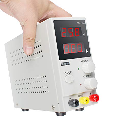 Priomive 30V 10A K3010D Mini Variable Regulated Adjustable DC Power Supply 110V/220V for Laboratory