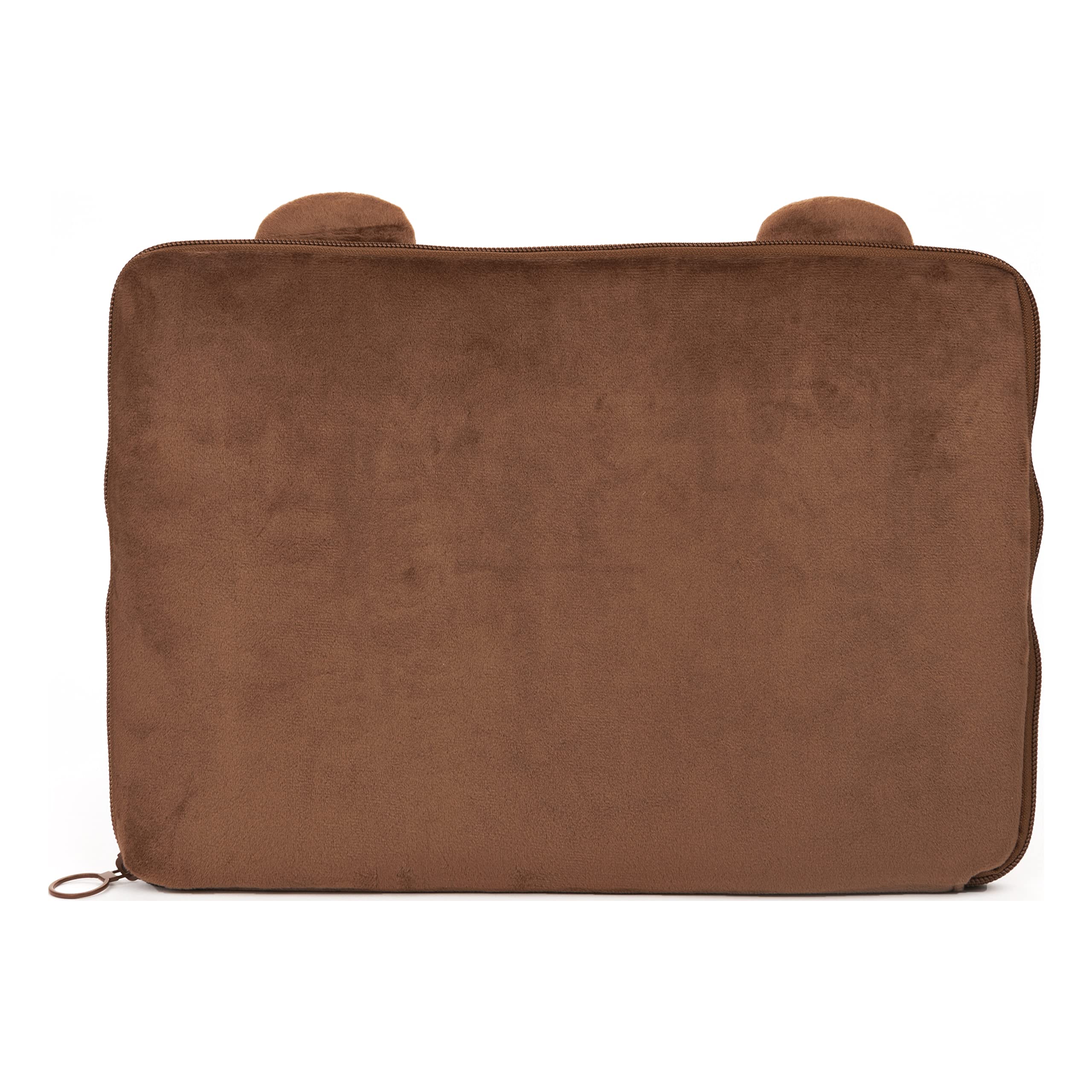 GUND LINE Friends Brown Zippered Computer Laptop Soft Case, 10.5”H x 15”W