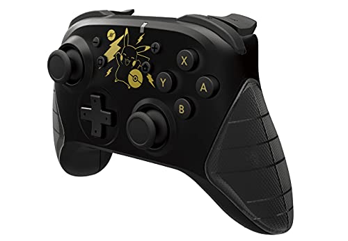 Hori Nintendo Switch Wireless HORIPAD (Pokemon: Black & Gold Pikachu) By - Officially Licensed By Nintendo and the Pokemon Company International - Nintendo Switch