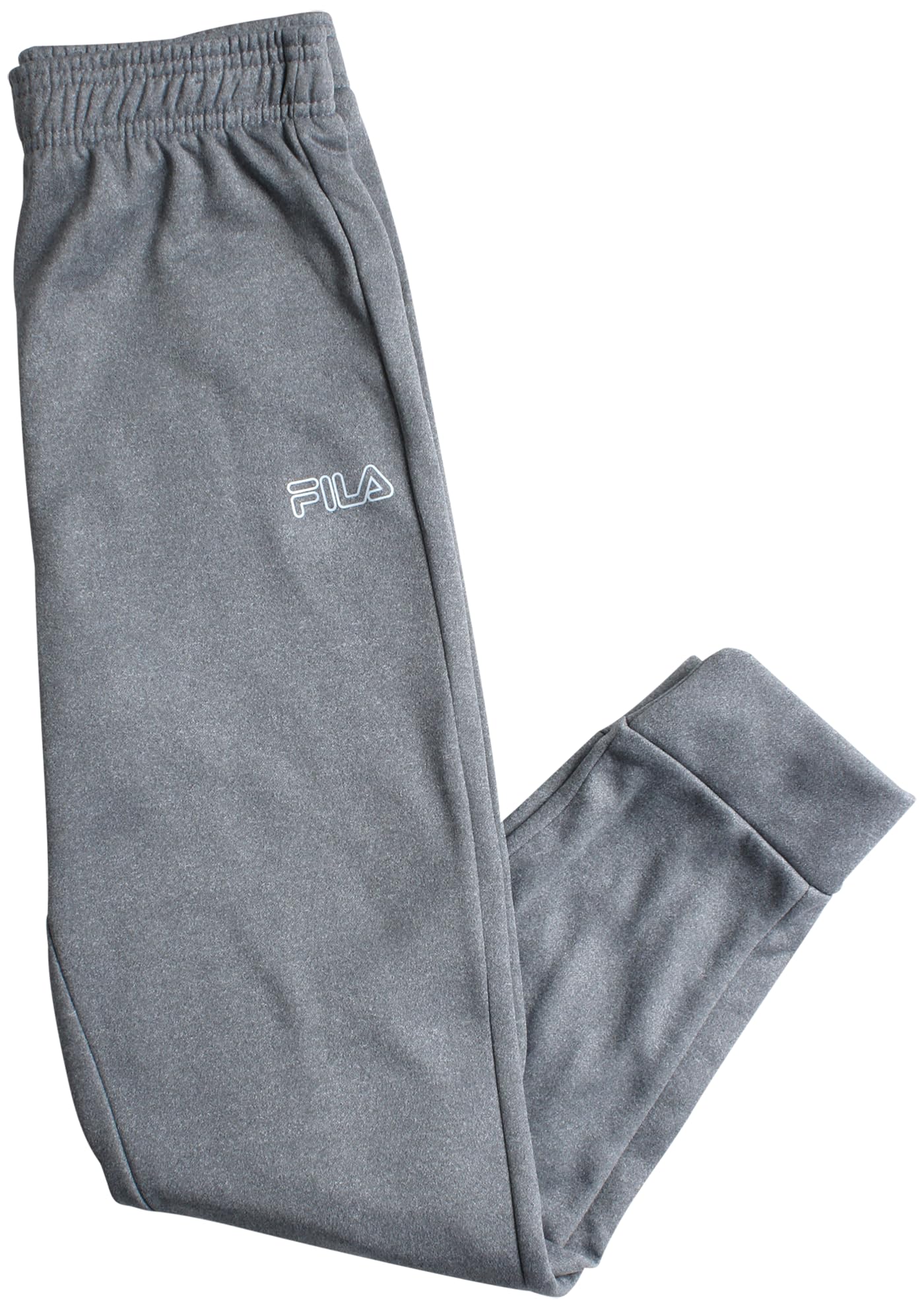 Fila Boys' Active Sweatsuit Set - 3 Piece Performance Hoodie Sweatshirt, Jogger Sweatpants, T-Shirt - Activewear Set (8-12), Size 8, Black