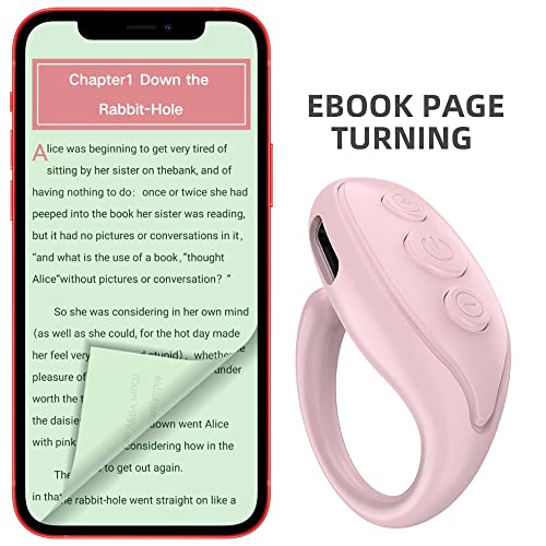 TIKTOK Video Bluetooth Remote Control Page Turner for iPhone Smartphones Tablets, Wireless Ring Camera Shutter Remote Control, Bluetooth 5.0USB for iOS and AndroidâŚ