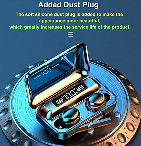 New Sport Wireless Bluetooth Earbuds for iPhone Samsung Wireless Earphone IPX 7 Waterproof, Black