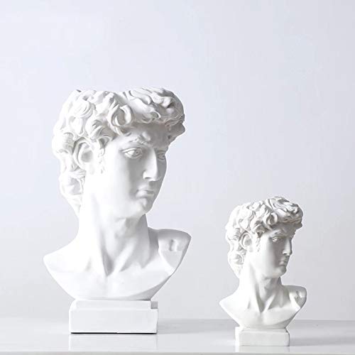 Greek God Roman Mythology Planter Planters Vase Sculpture Home Garden Decor Succulents Flowers Head Statue David