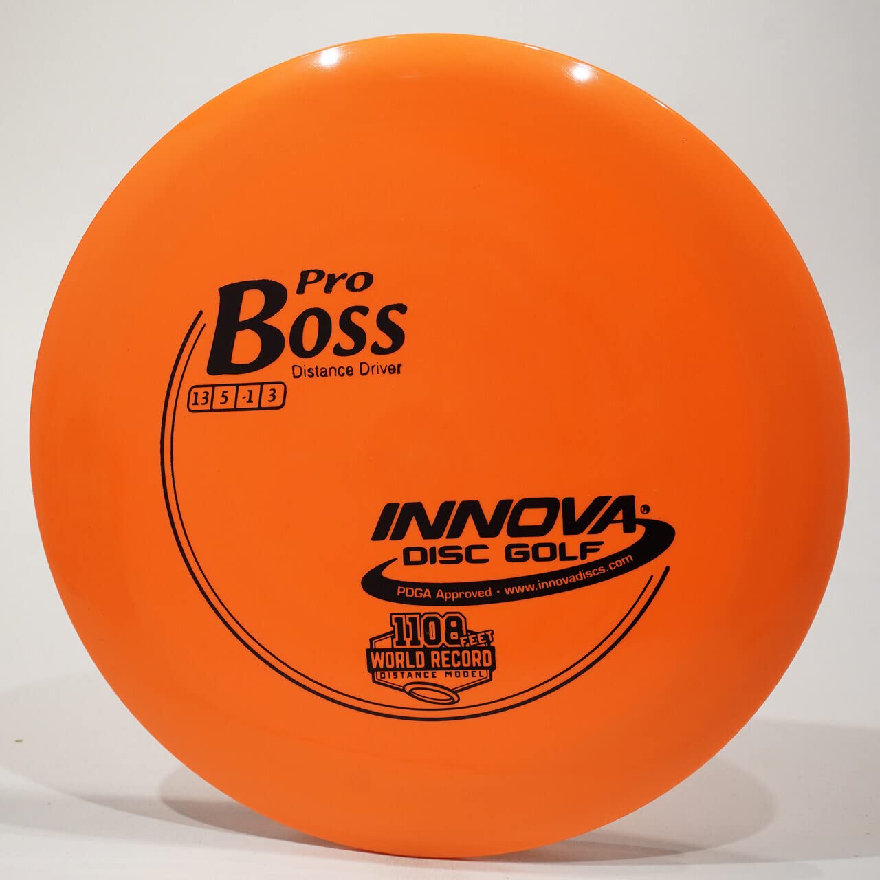 Innova Boss (Pro) Distance Driver Golf Disc, Pick Weight/Color [Stamp & Exact Color May Vary] Pink (Light) 173-175 Grams