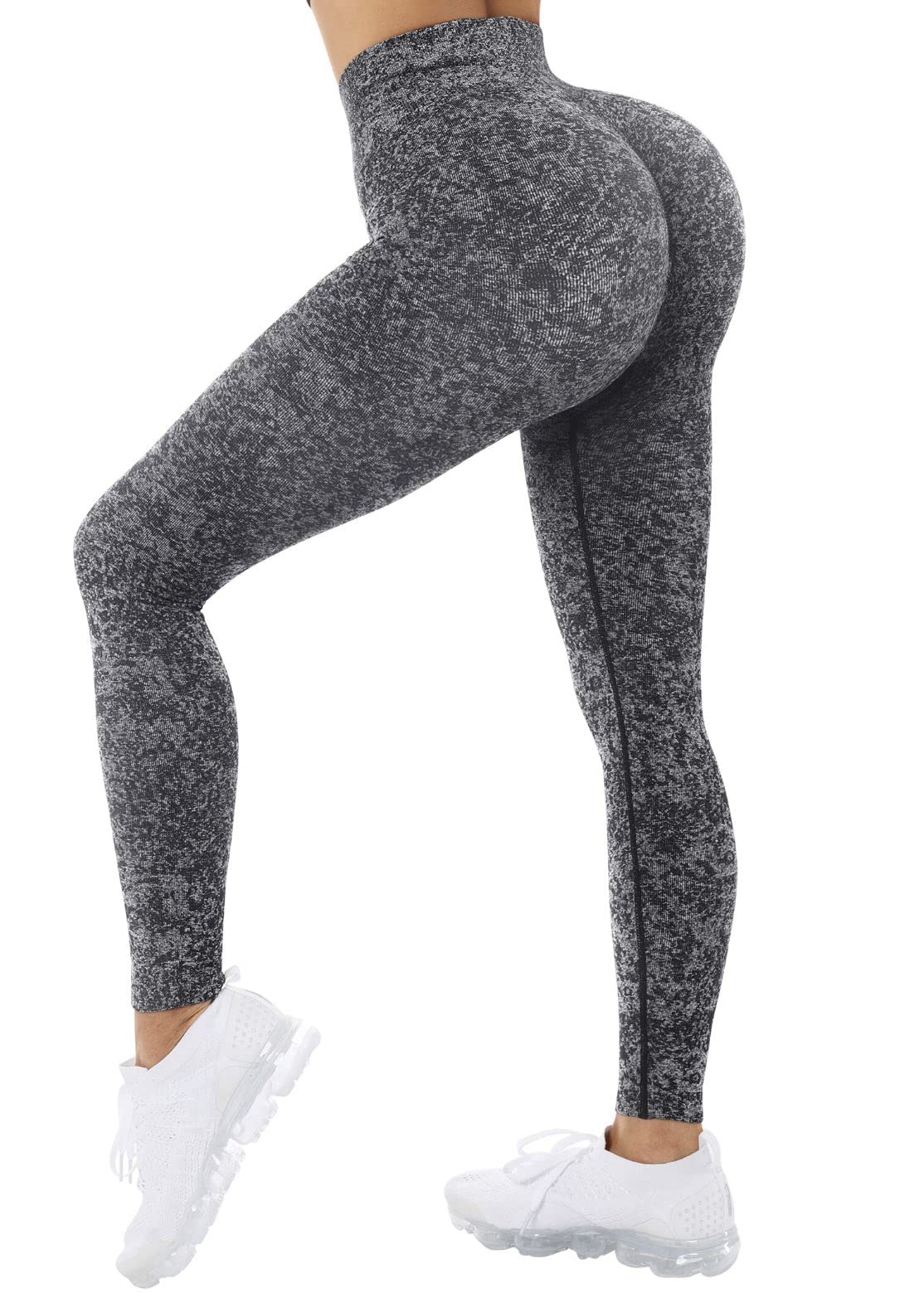 JIHANNA Women's High Waist Workout Gym Vital Seamless Leggings Workout Yoga Pants Stretchy Material (as1, Alpha, s, Regular, Regular, Light Gray)