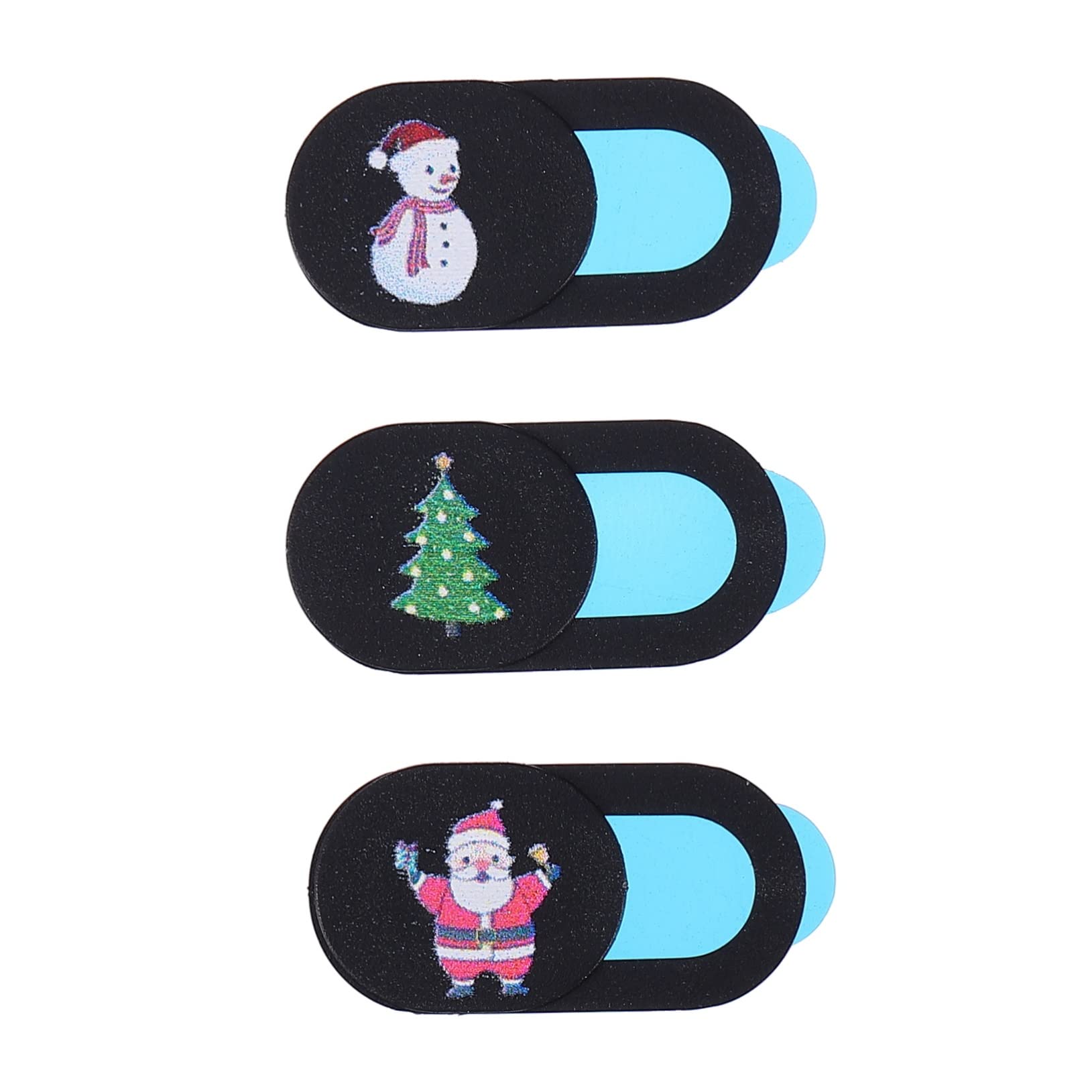 NUSITOU 3pcs Camera Slide Tablet Camera Cover Computer Camera Covers Phone Camera Blocker Laptop Camera Cover Christmas Webcam Cover Slides Wheat Straw Cell Phone Protection Cap Slider