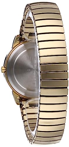 Timex Men's T20471 Easy Reader 35mm Gold-Tone Stainless Steel Expansion Band Watch