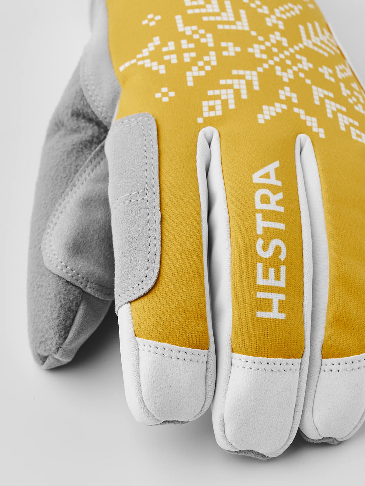 Hestra Women´s XC Primaloft 5-finger Glove - Yellow Print - 9