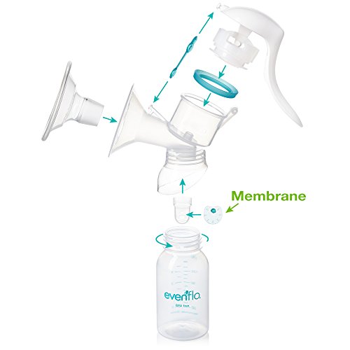 Evenflo Feeding Replacement Silicone Membranes for Advanced Breast Pumps (Pack of 6)