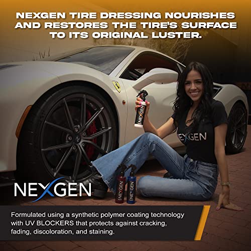 Nexgen Tire Dressing β Water Based Tire Protector β Easily Remove Dirt and Restore Original Shine - H20 Based - 8 oz
