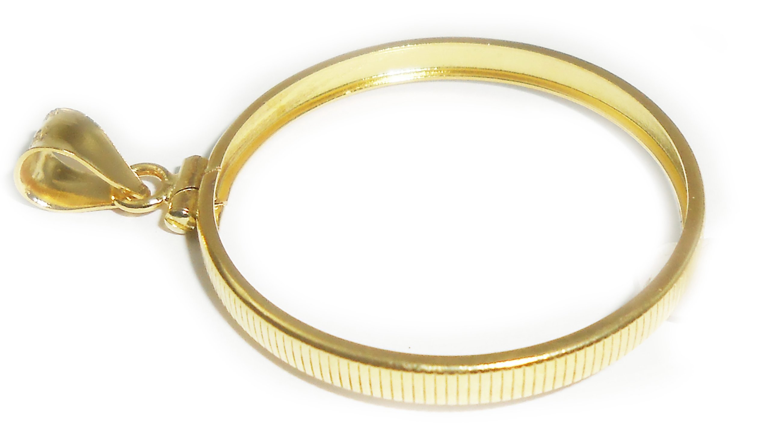 Flintski Jewelry 10 Franc Gold Filled Coin Edge Coin Bezel Frame Mount 19.15mm x .78mm