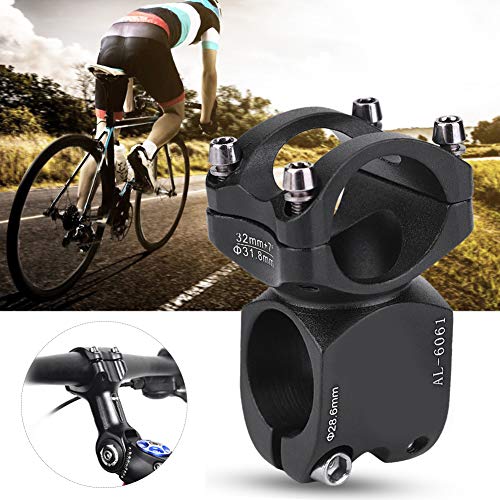 HERCHR Bicycle Short Handlebar Stem, 31.8 Stem 32mm Bike Stem for Most Bicycle, Road Bike