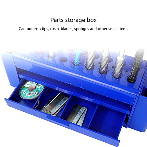 Fiarfiar Multifunctional Desktop Storage Durable High Capacity Easy Maintenance Storage Box Save Space Screwdriver Storage Hole Maintenance Storage