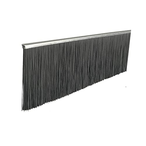 Retsun Door Brush Sweeps Seal Garage Roll Up Door Brush 3 Inches Net Width Durable Easy Mounting for Exterior Doors