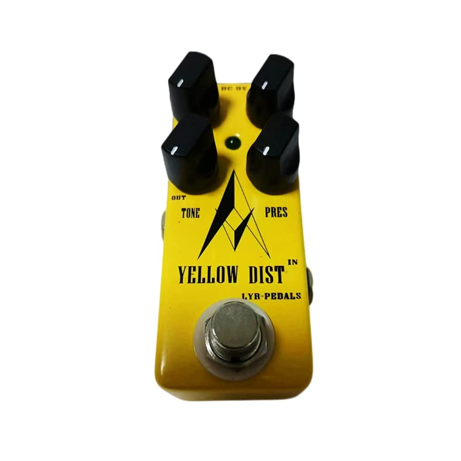 LYR PEDALS(LY-ROCK),Guitar Mini Distortion Pedal, electric guitar classic effector pedal,yellow Mini Dist pedal