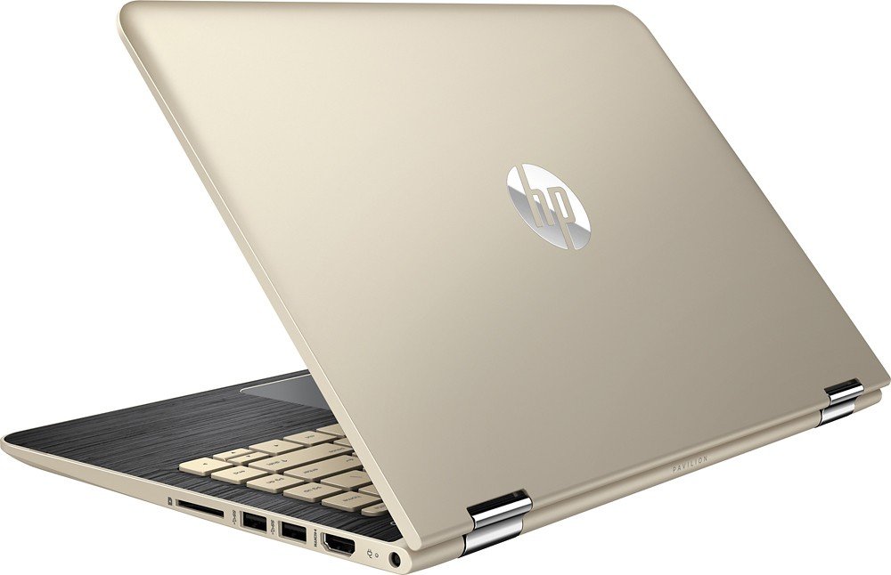 HP 2016 X360 Touchscreen 13.3-inch FHD 1920 x 1080 2-in-1 Convertible Laptop (Intel Core i5-6200U, 8GB RAM, 128GB SSD, HDMI, IPS, Backlit Keyboard, Bluetooth, 802.11ac, Win10- Modern Gold)