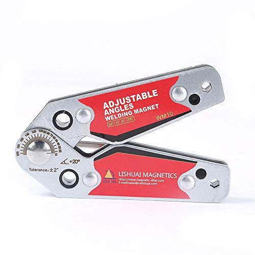 LISHUAI New Adjustable Angle(20°~200°) Welding Magnet clamp,Welder Tool Accessories (Small)