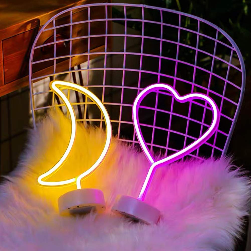 Fiee Neon Signs,Led Art Wall Decorative Neon Night Lights with Battery Powered/USB for Kids Gift,Baby Room,Wedding,Party,Christmas Decor(Blue Lip)
