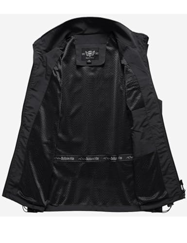 Gihuo Men's Lightweight Quick Dry Outdoor Multi Pockets Fishing Vest (Large, Style2-Khaki)
