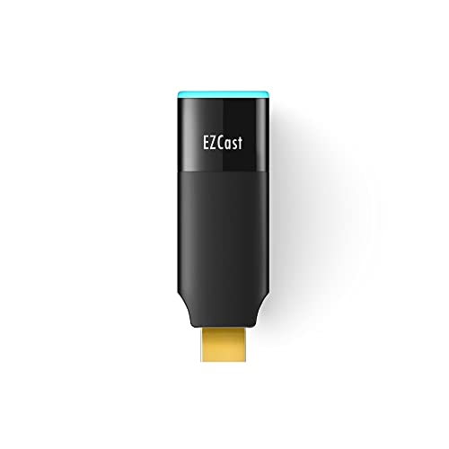 EZCast 2 Wireless Display Receiver, Streaming YouTube, Supports 2.4/5GHZ WiFi, Compatible with Android, iOS, Windows, MacOS, DLNA, Miracast, Airplay mirroring