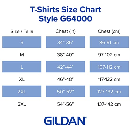 Gildan Adult Softstyle Cotton T-Shirt, Style G64000, Multipack, Black (2-Pack), 2X-Large