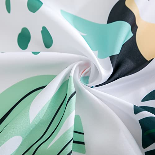 QiCHo Tropical Birds Toucan Round Tablecloth Thicken Desk Cloth Washable Table Cover, Hawaiian Theme Table Cloth for Kitchen Daily Dinning Party Tabletop Decor 70 Inch