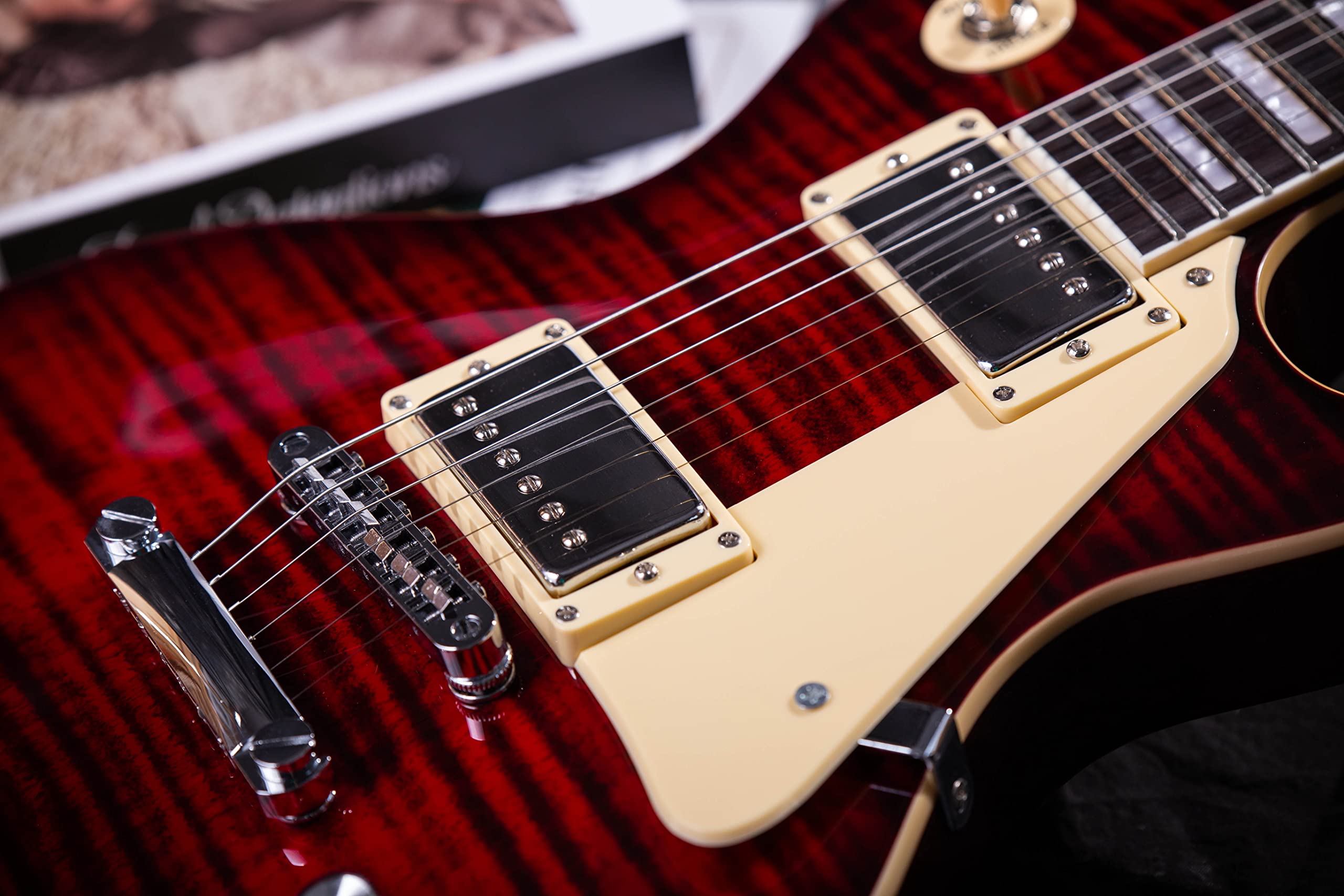 GROTE Guitar Solid Body Electric Guitar with Gigbag LPYS-006 (Red)