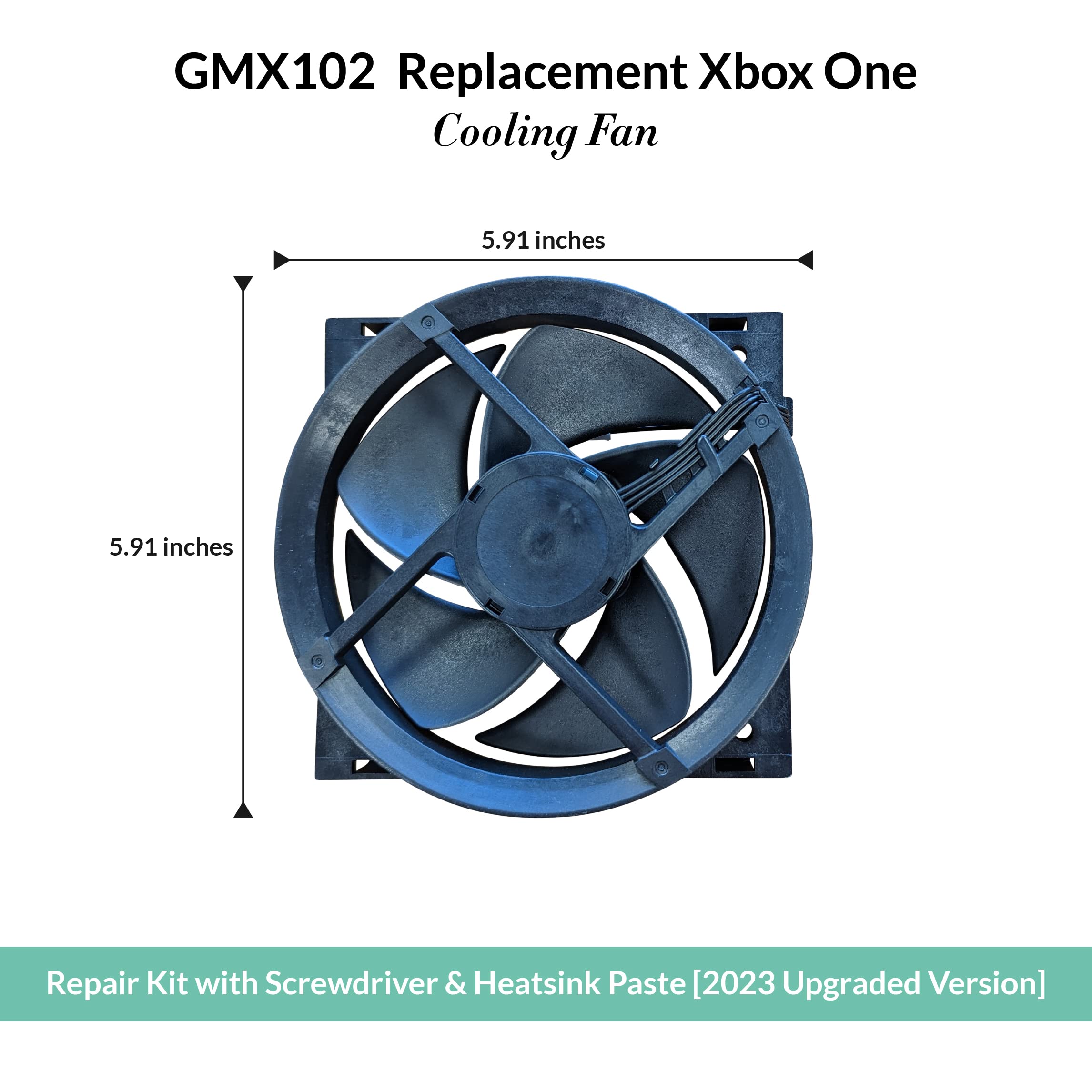 Group Vertical Cooling Fan for Xbox One Console – Internal Replacement Fan w Repair Kit, Screwdriver and Heatsink Paste - Fits for Xbox One