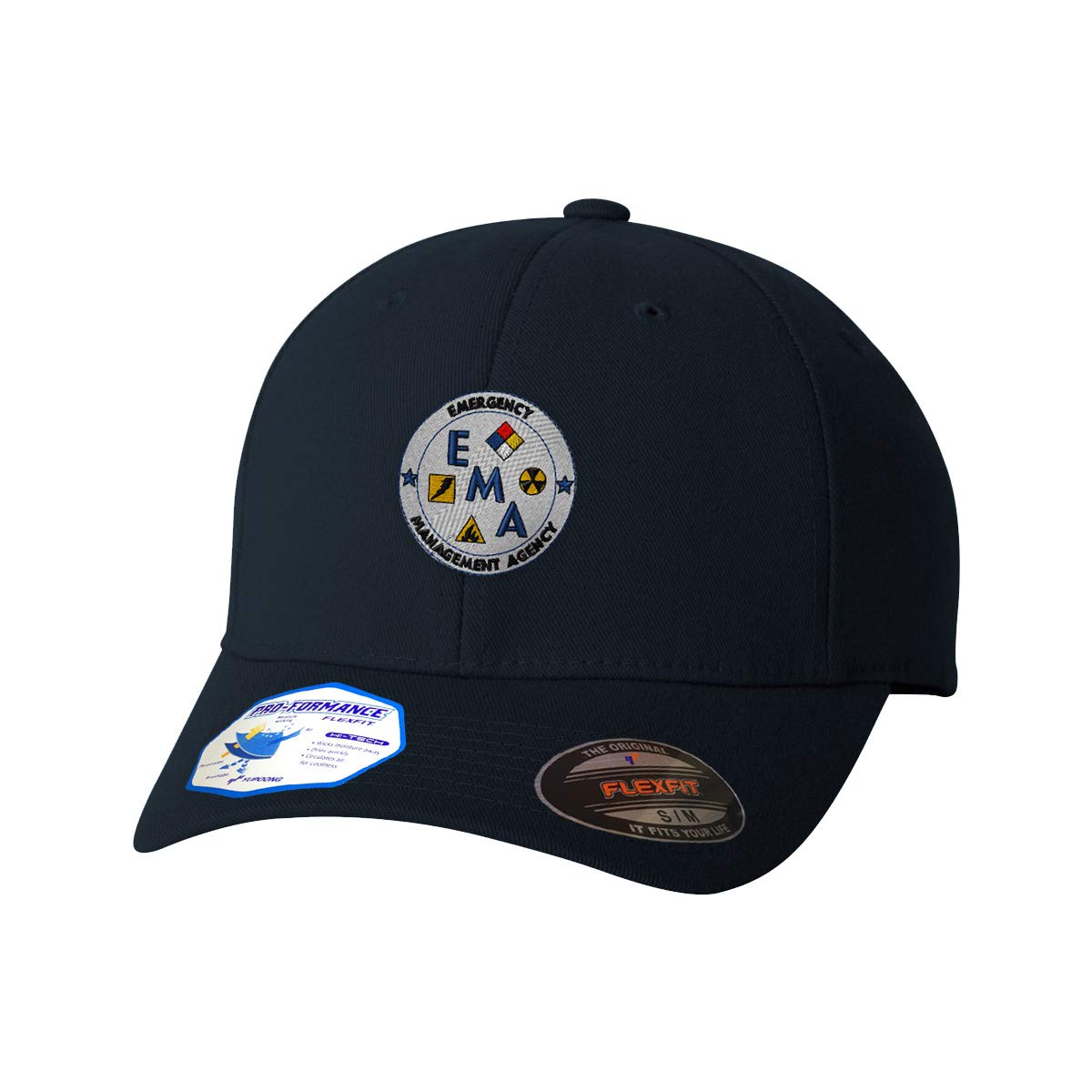 Flexfit Hats for Men & Women Emergency Management Agency Embroidery Polyester Dad Hat Baseball Cap Dark Navy Large XLarge