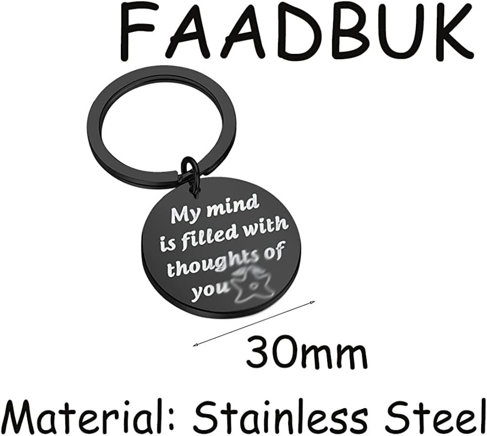FAADBUK Video Game Gift My Mind is Filled with Thoughts of You Gift for Gamer Boyfriend Girlfriend (Mind is Filled Black)